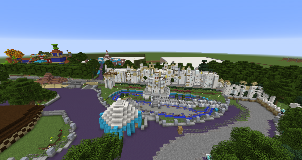 Disneyland Resort Minecarft Minecraft Map