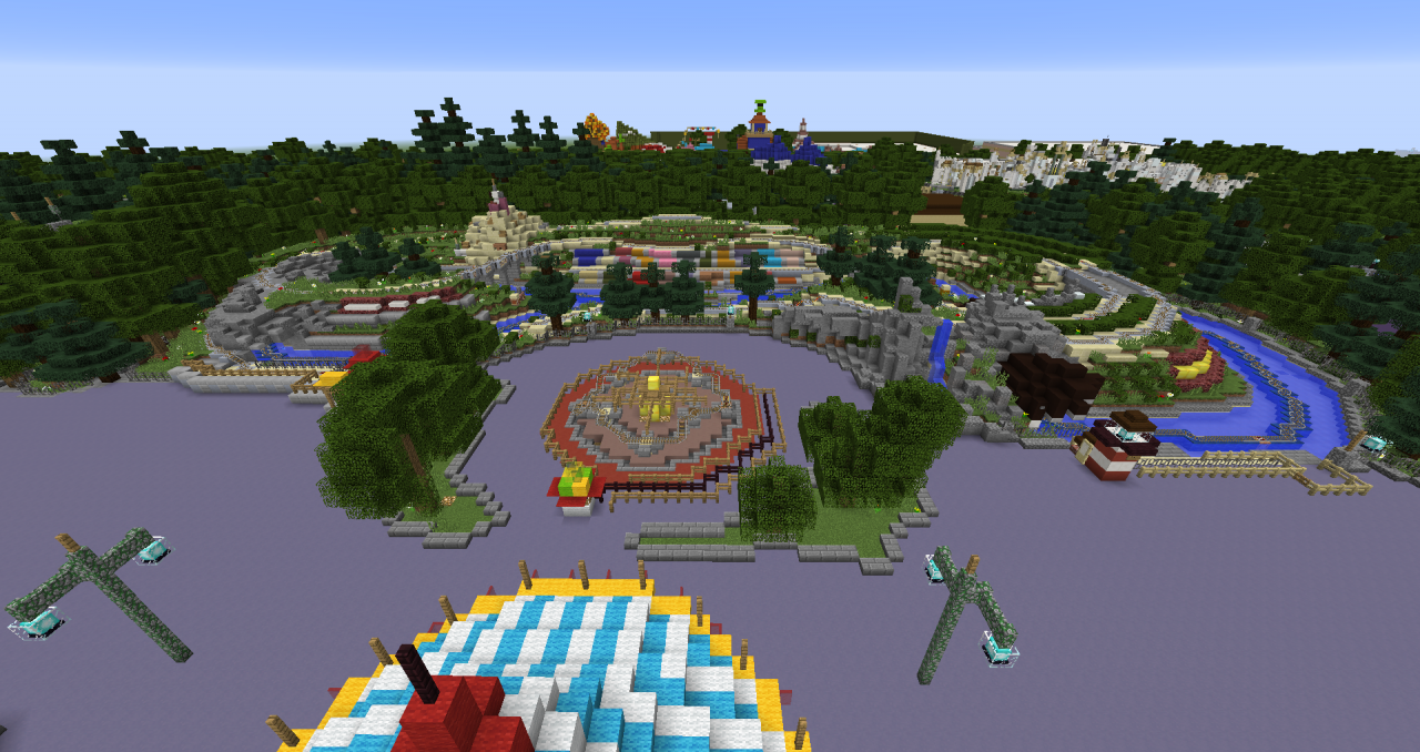 Disneyland Resort Minecarft Minecraft Map