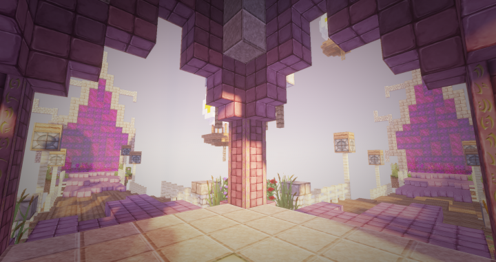 Server Lobby with 4 portals Minecraft Map