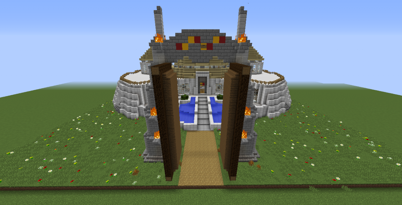 JPOG Entrace Visitor Center Schematic Minecraft Map