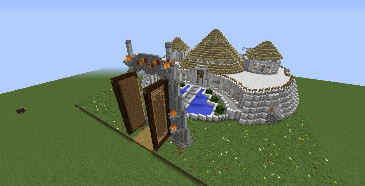 JPOG Entrace Visitor Center Schematic Minecraft Map