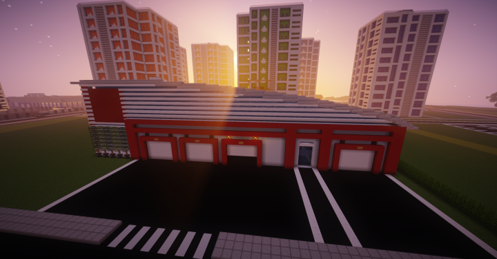 Modern Fire Station Minecraft Map