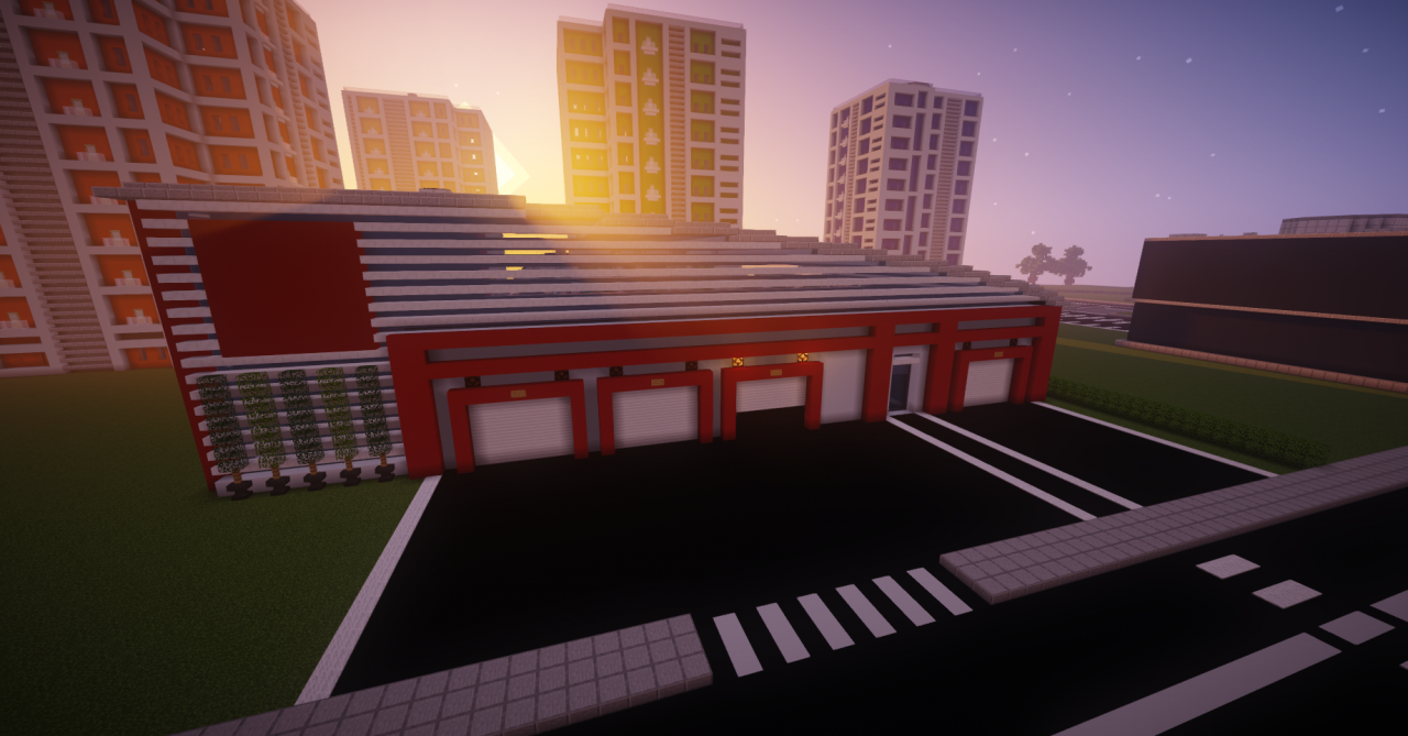 Modern Fire Station Minecraft Map