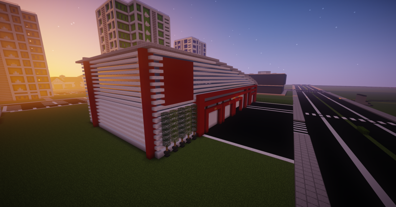 Modern Fire Station Minecraft Map