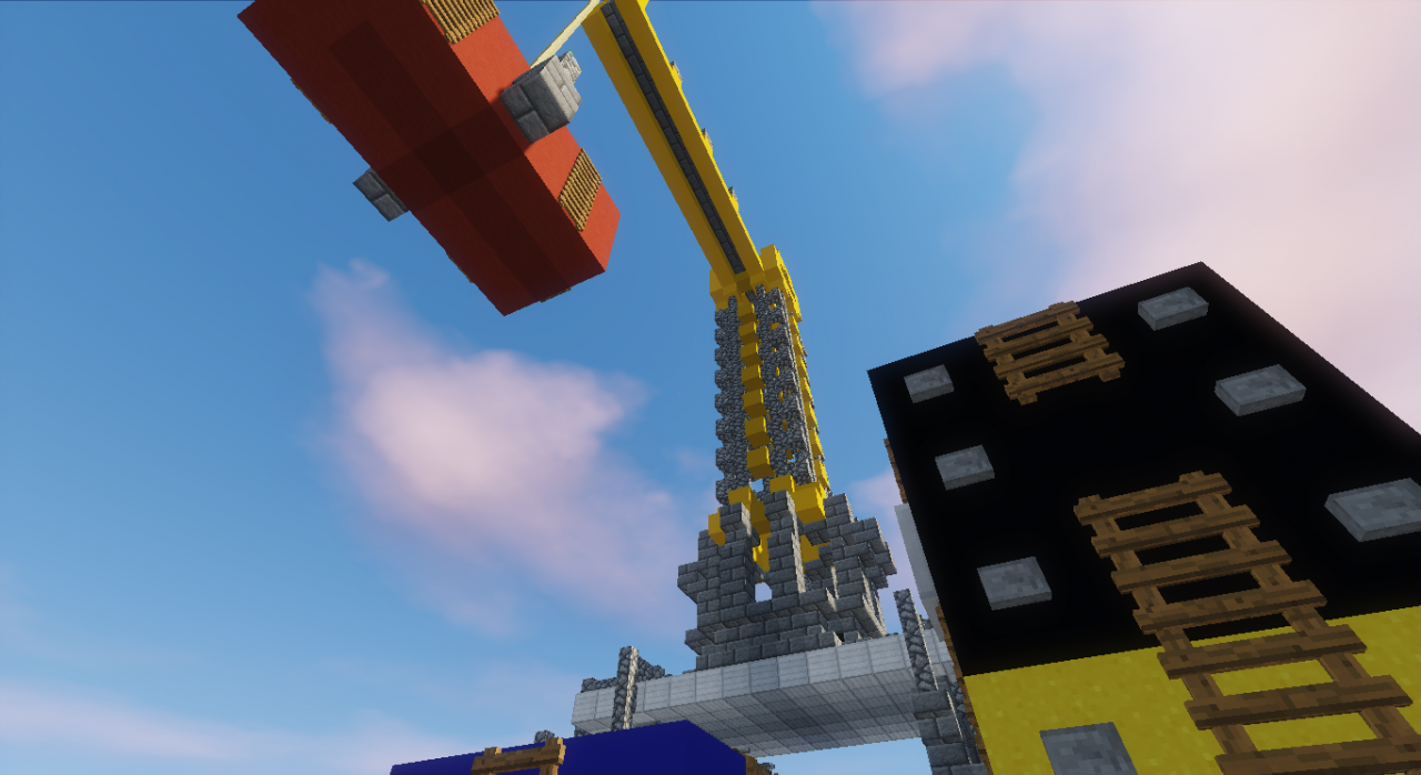 Industrial Crane with Containers Minecraft Map