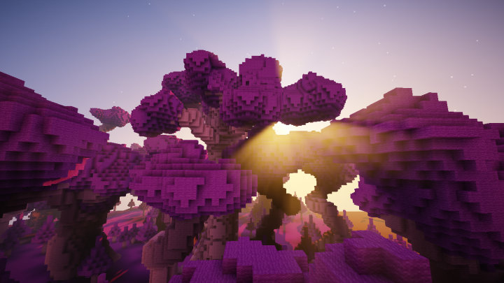 Pink Giant Wool Trees! (World Painter) Schematics Minecraft Map