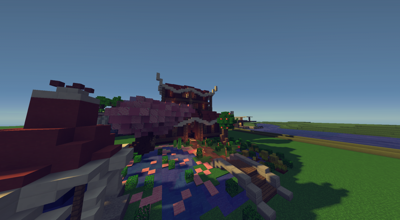 Chinese Architecture. Minecraft Map