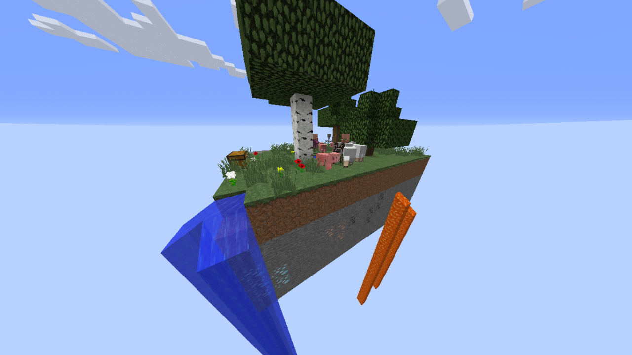 Big Skyblock Island. Minecraft Map