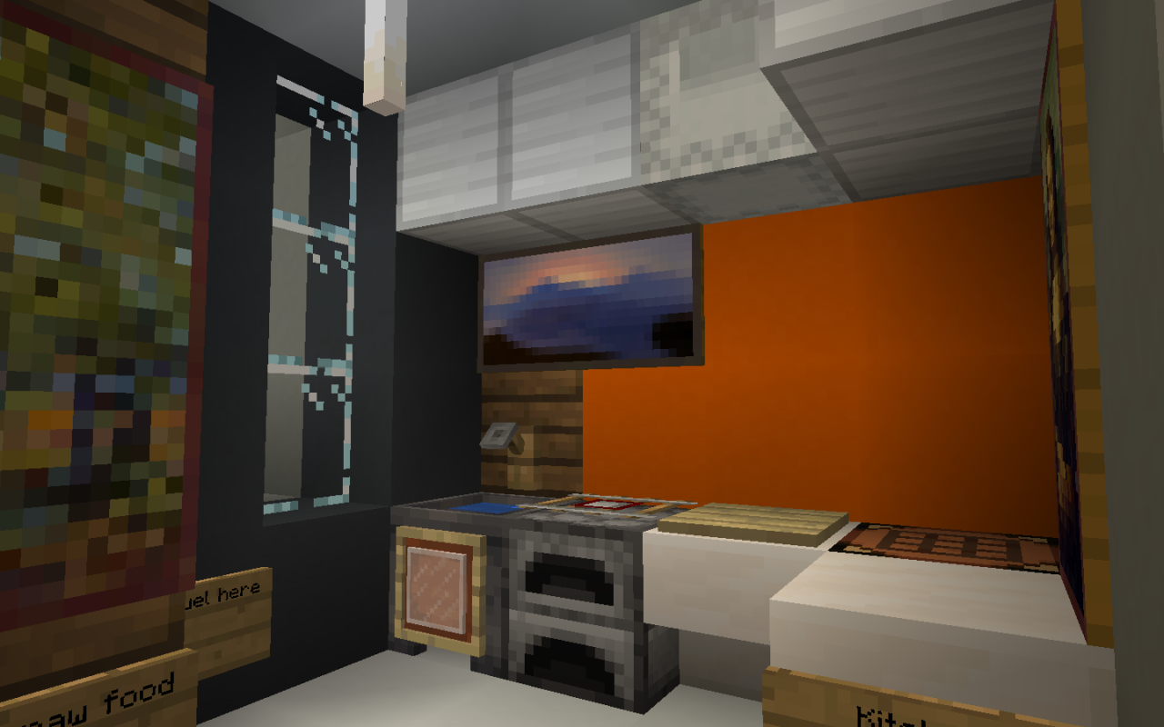 Modern Small Piston House Minecraft Map