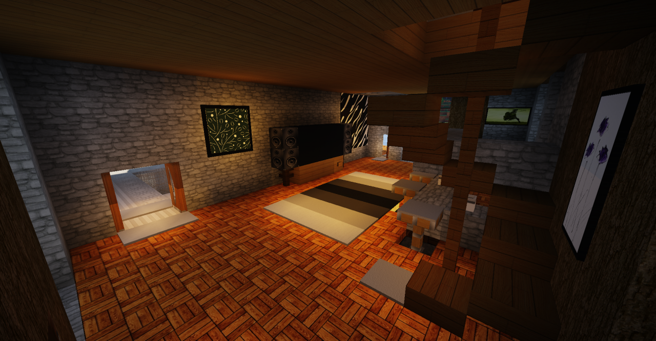 Chalet moderne Minecraft Map