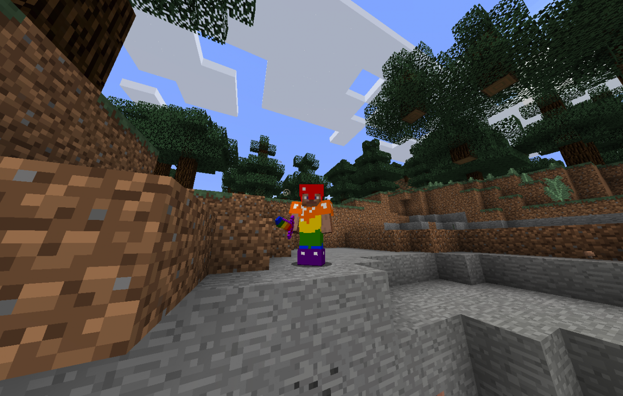 Rainbow Weapons Minecraft Mod