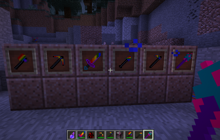 Rainbow Weapons Minecraft Mod