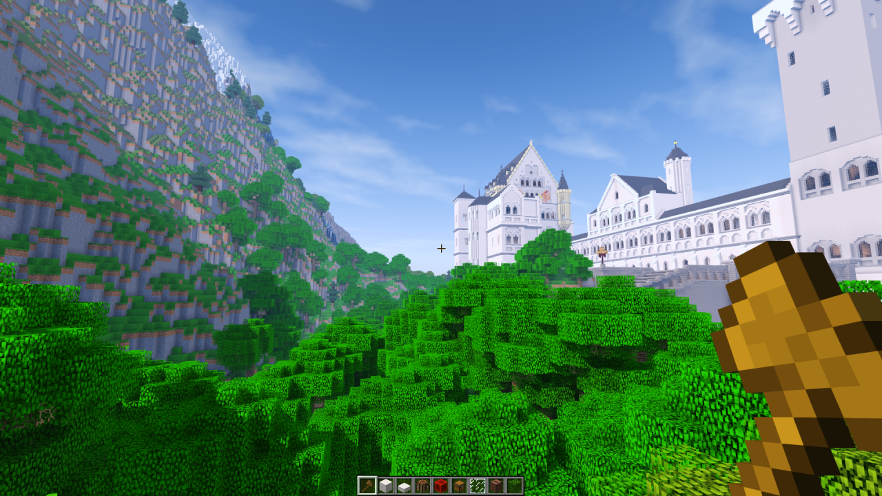 Epic Neuschwanstein Castle WITH MOUNTAINS Minecraft Map
