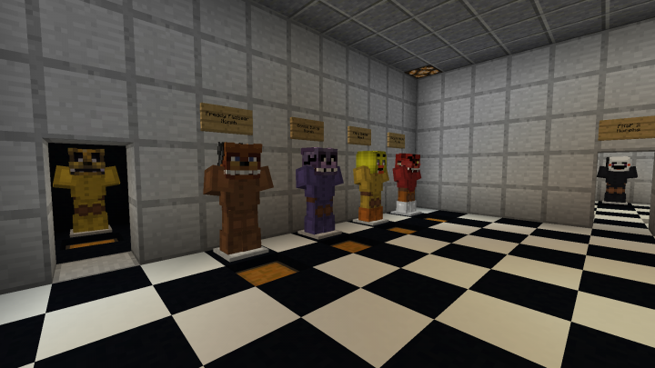 FNaF Maps (WIP) (FNaF 1, 2, 3, 4, SL, PS AND UCN!) Minecraft Map