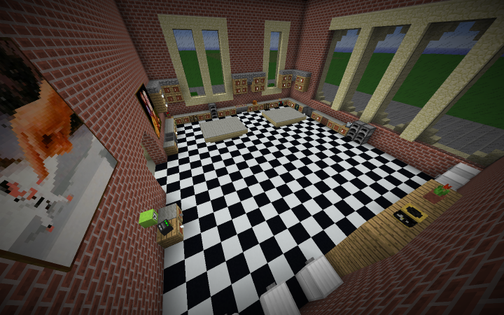 College dorm house Minecraft Map