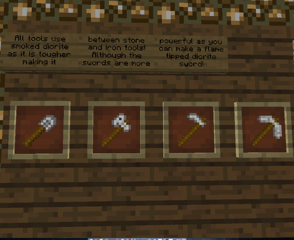 Useful Diorite! (Tools and deco blocks!) 1.12.2 Minecraft Mod