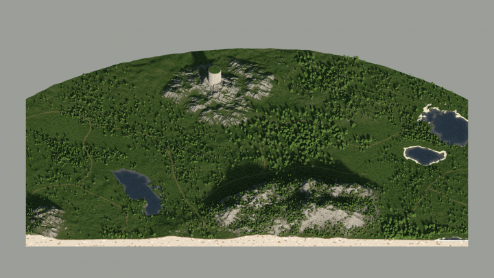 Round world of anime series - 2500х2500 [swordartonline] Minecraft Map