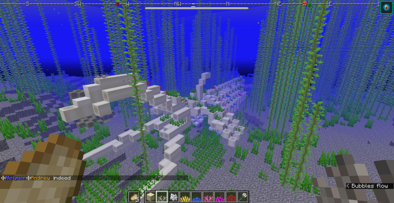 Whale Skeleton (Part of Siren's Cove build) Minecraft Map