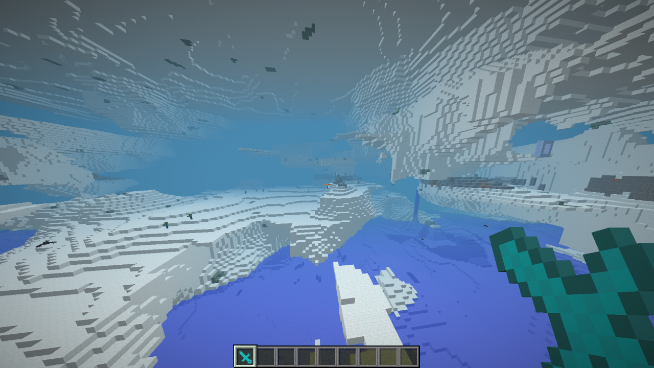 sky (snow) dimension v1.1 Minecraft Mod