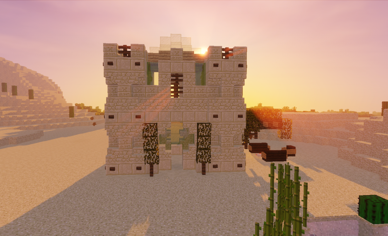 Sand Castle Build Minecraft Map