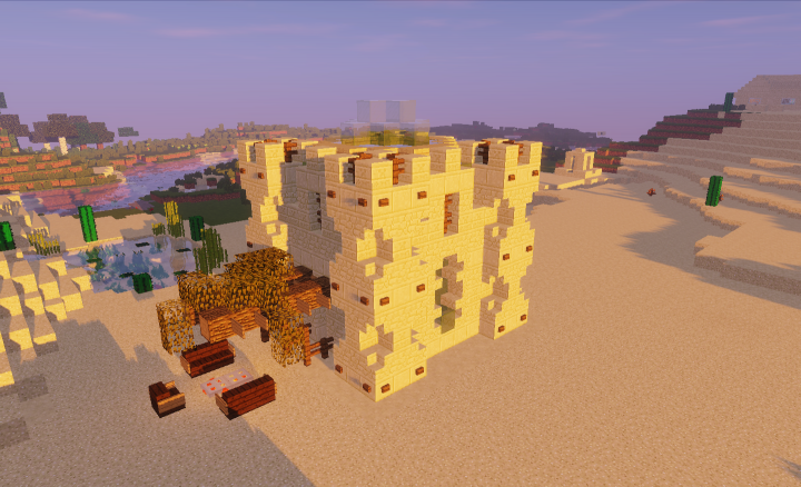 Sand Castle Build Minecraft Map
