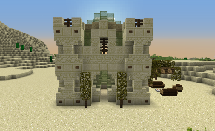 Sand Castle Build Minecraft Map
