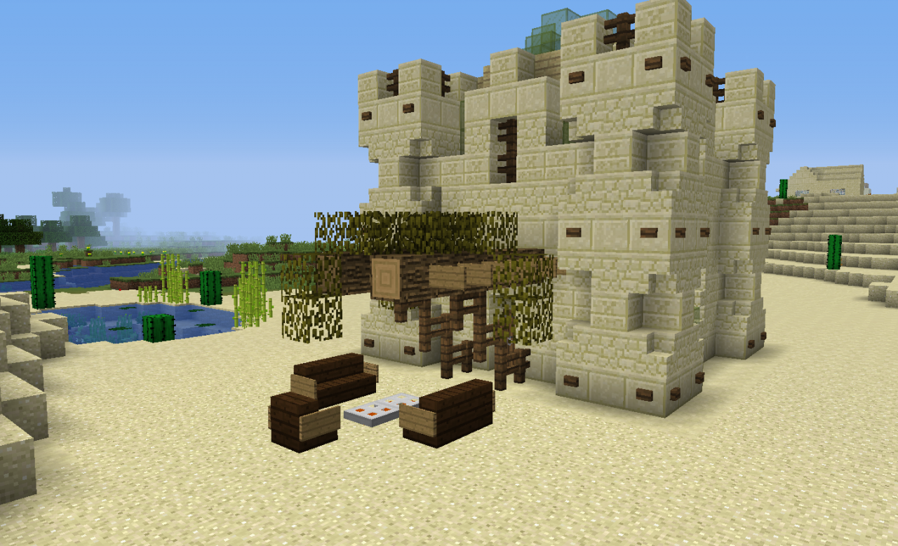 Sand Castle Build Minecraft Map