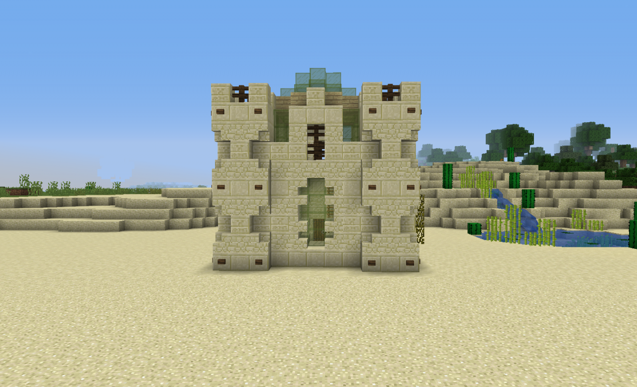 Sand Castle Build Minecraft Map