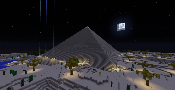 redstone underground pyramid Minecraft Map