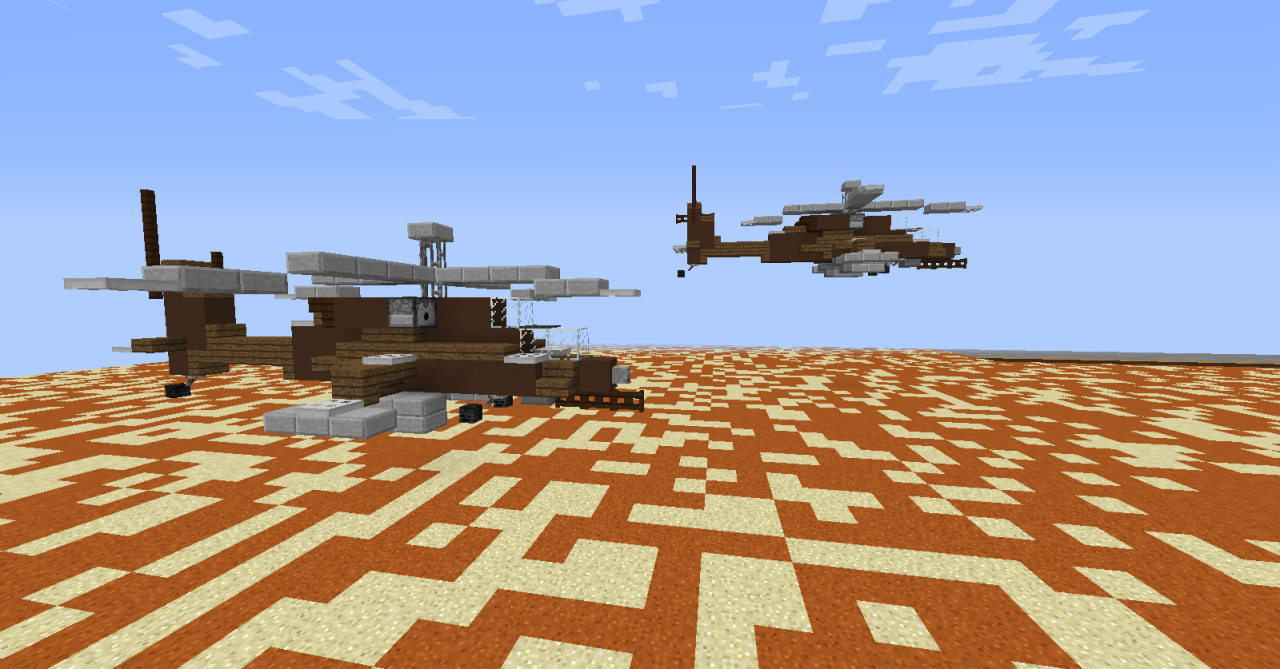 AH-64 Apache | Helicopter Minecraft Map