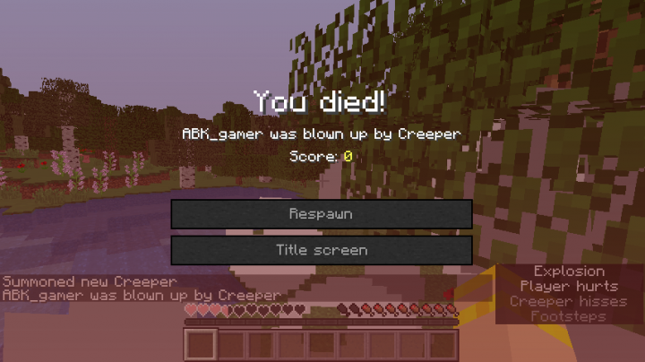 Anti-creeper Minecraft Map