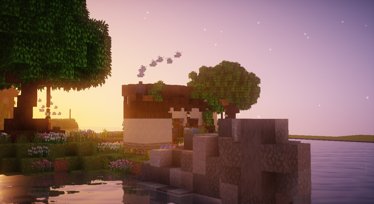 A Cottage on a Fish Island Minecraft Map