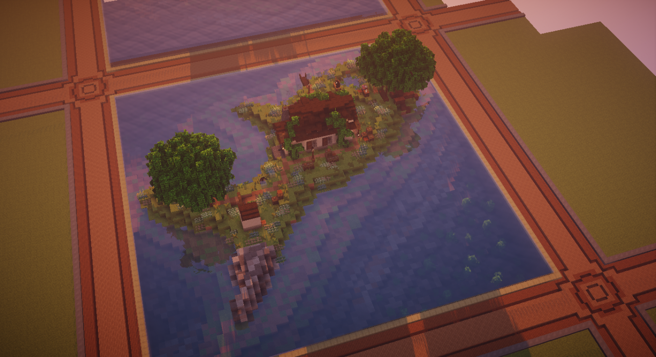 A Cottage on a Fish Island Minecraft Map