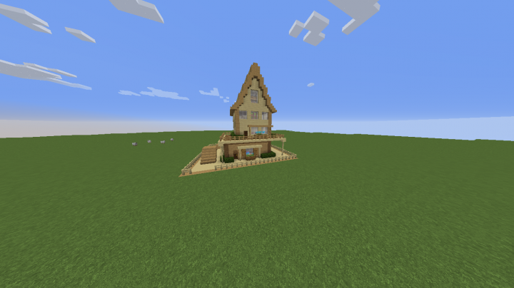 Large Wooden House Minecraft Map
