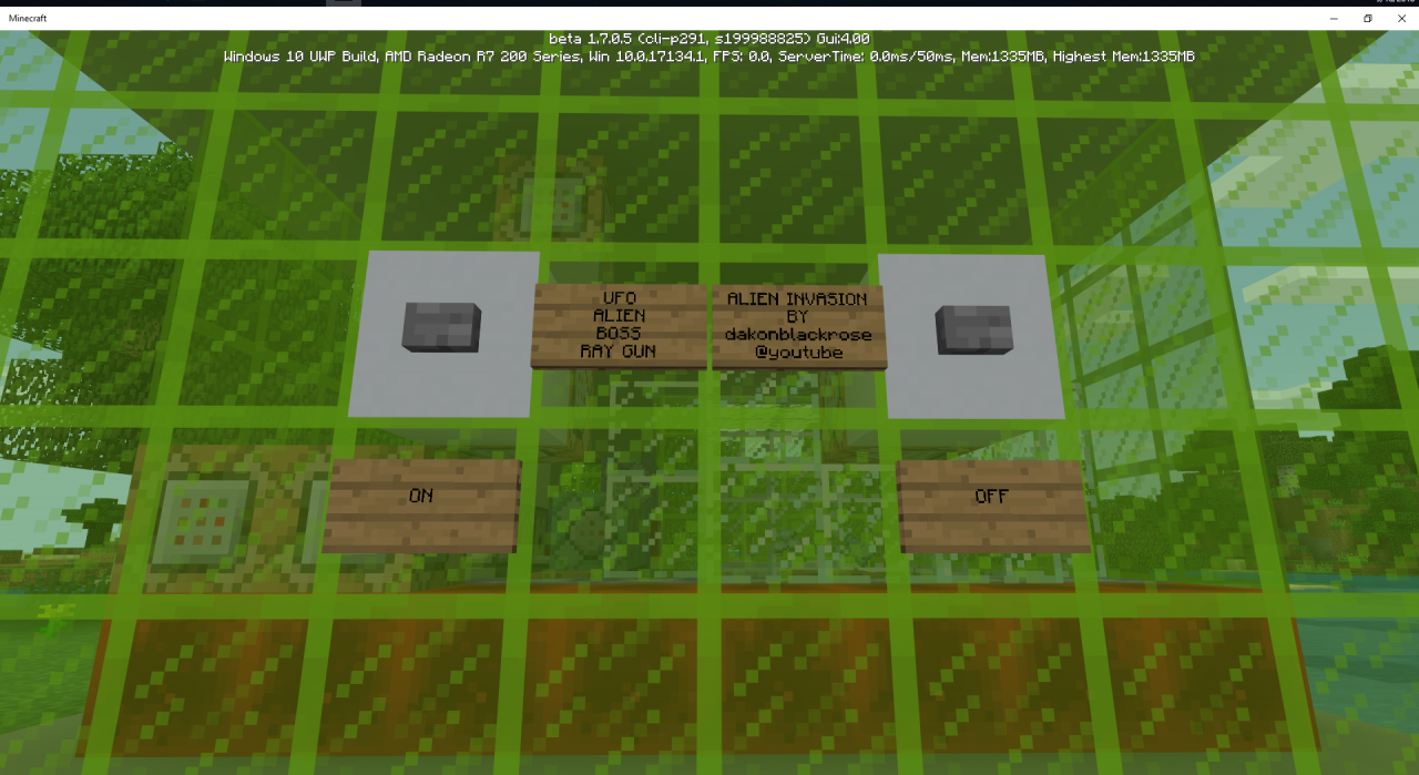 ALIEN INVASION Command Block Creation Minecraft Map