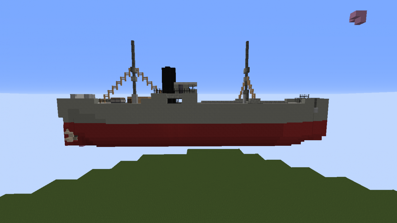 Tramp Steamer: Old cargo ship. Minecraft Map