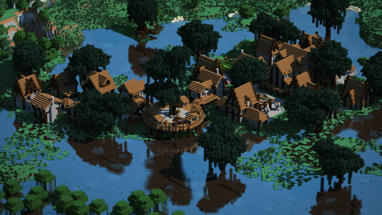Willow Glades - swamp village Minecraft Map
