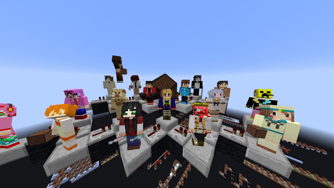 Rhythm game Note Block Song Festival Minecraft Map