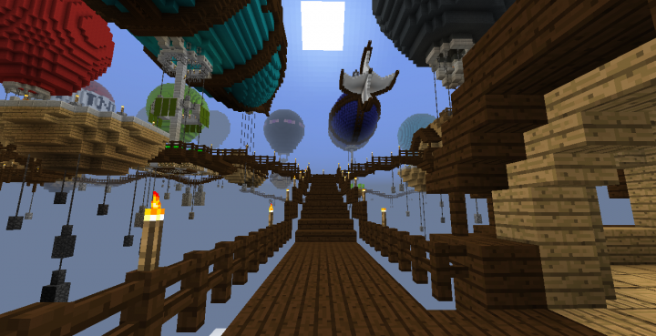 Sky Sanctuary: Balloon City Resource Minecraft Map