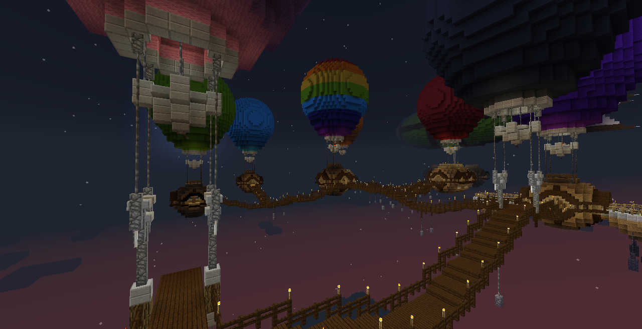 Sky Sanctuary: Balloon City Resource Minecraft Map