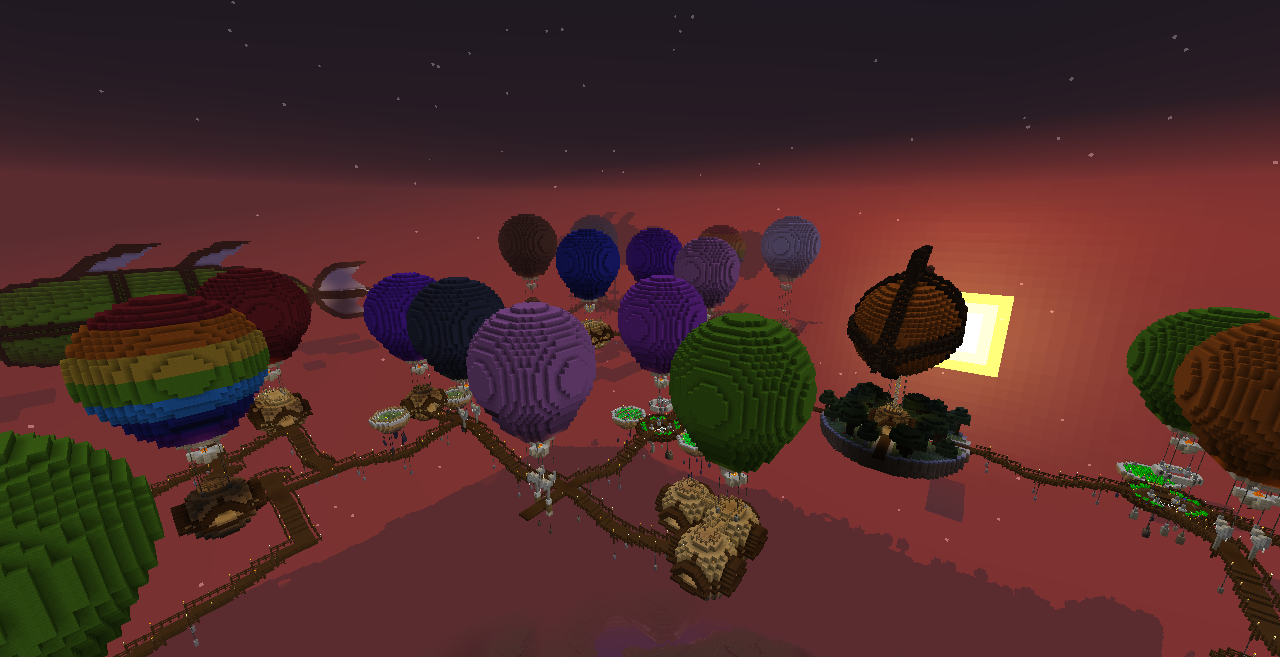 Sky Sanctuary: Balloon City Resource Minecraft Map