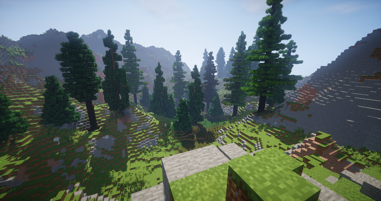 Mountain with Forests Minecraft Map
