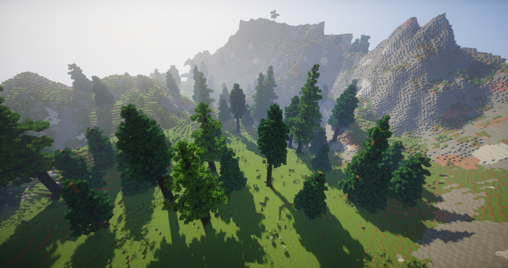 Mountain with Forests Minecraft Map