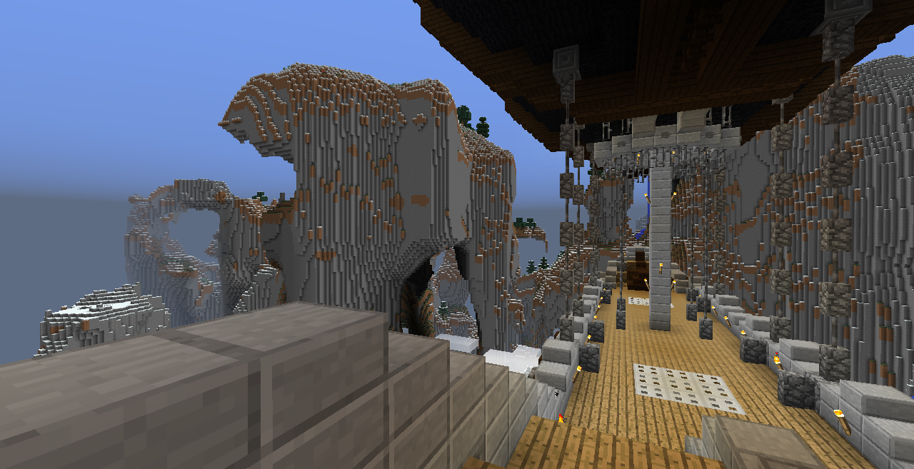 Schematic: Corvette-Class Airship "Serene Crux" Minecraft Map