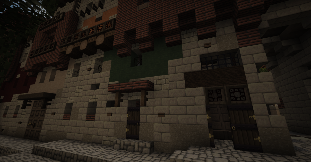 Roman insula with storage boxes Minecraft Map