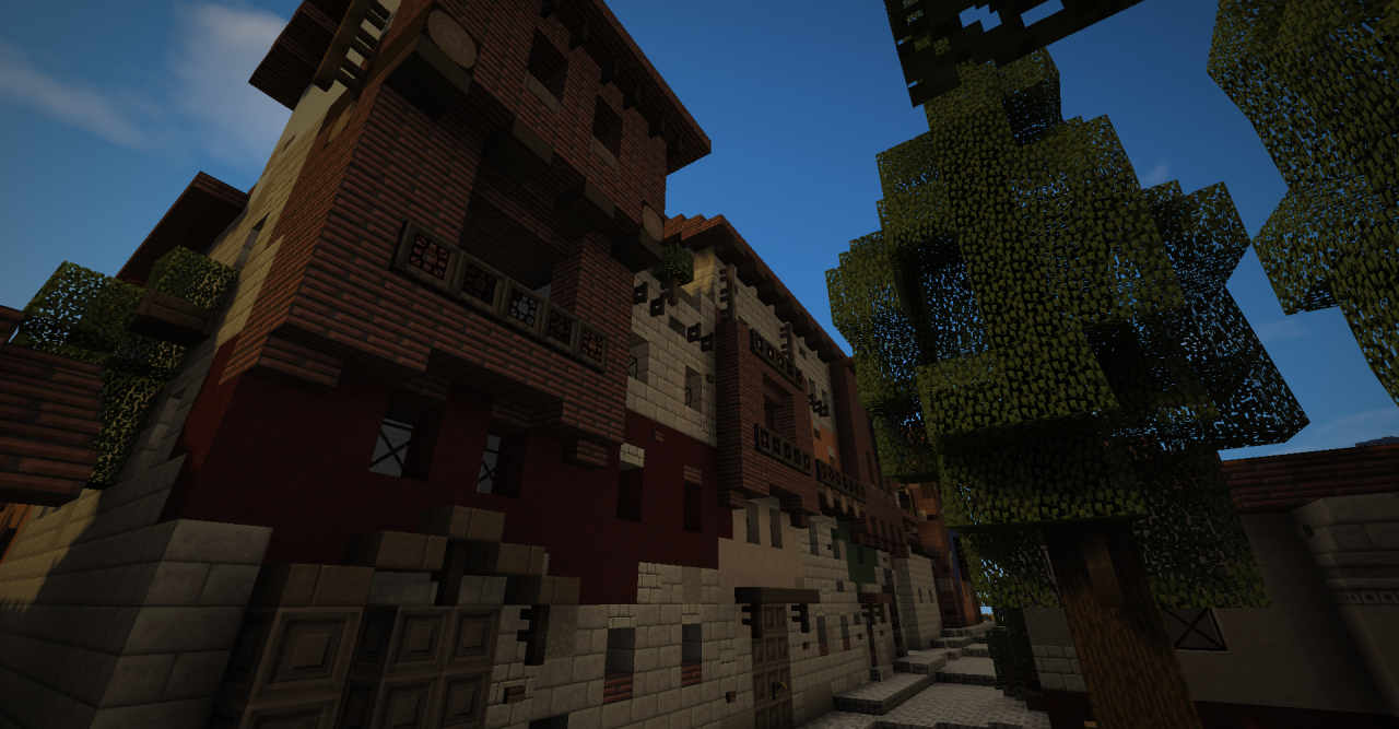 Roman insula with storage boxes Minecraft Map