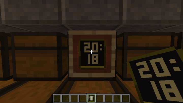 16x16 digital clock Minecraft Texture Pack