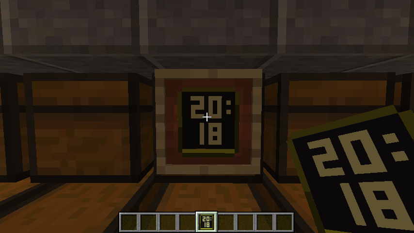16x16 digital clock Minecraft Texture Pack