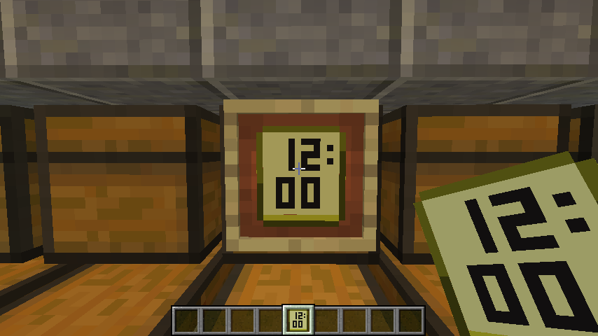 16x16 digital clock Minecraft Texture Pack