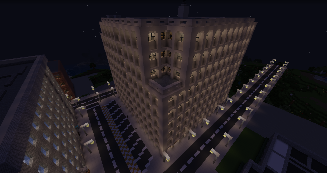 sandstone office complex Minecraft Map